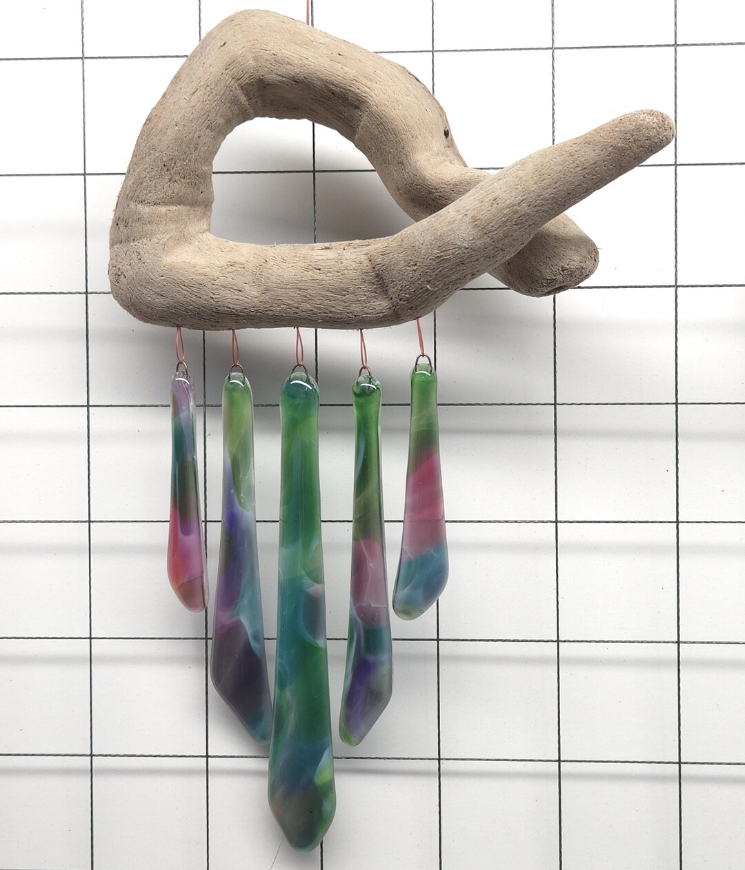 Wind Chimes Stained Glass-tinkly Winkler - Etsy