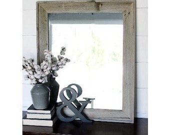 Wood frame mirror | Etsy