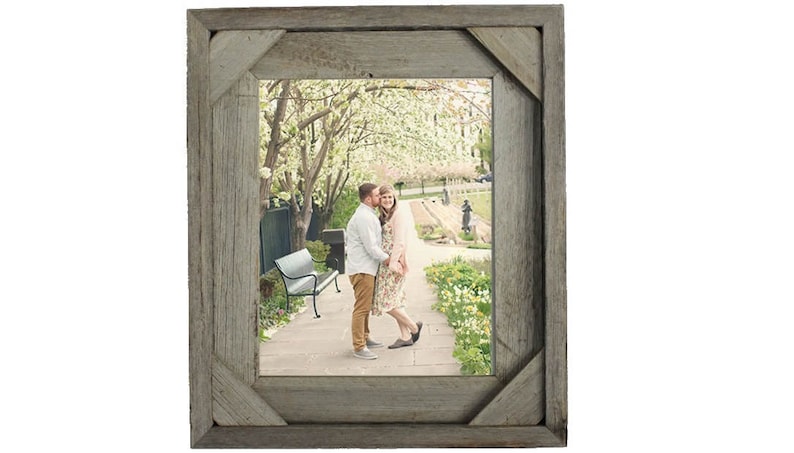 Corner Block Rustic Barnwood Picture Frame - Etsy