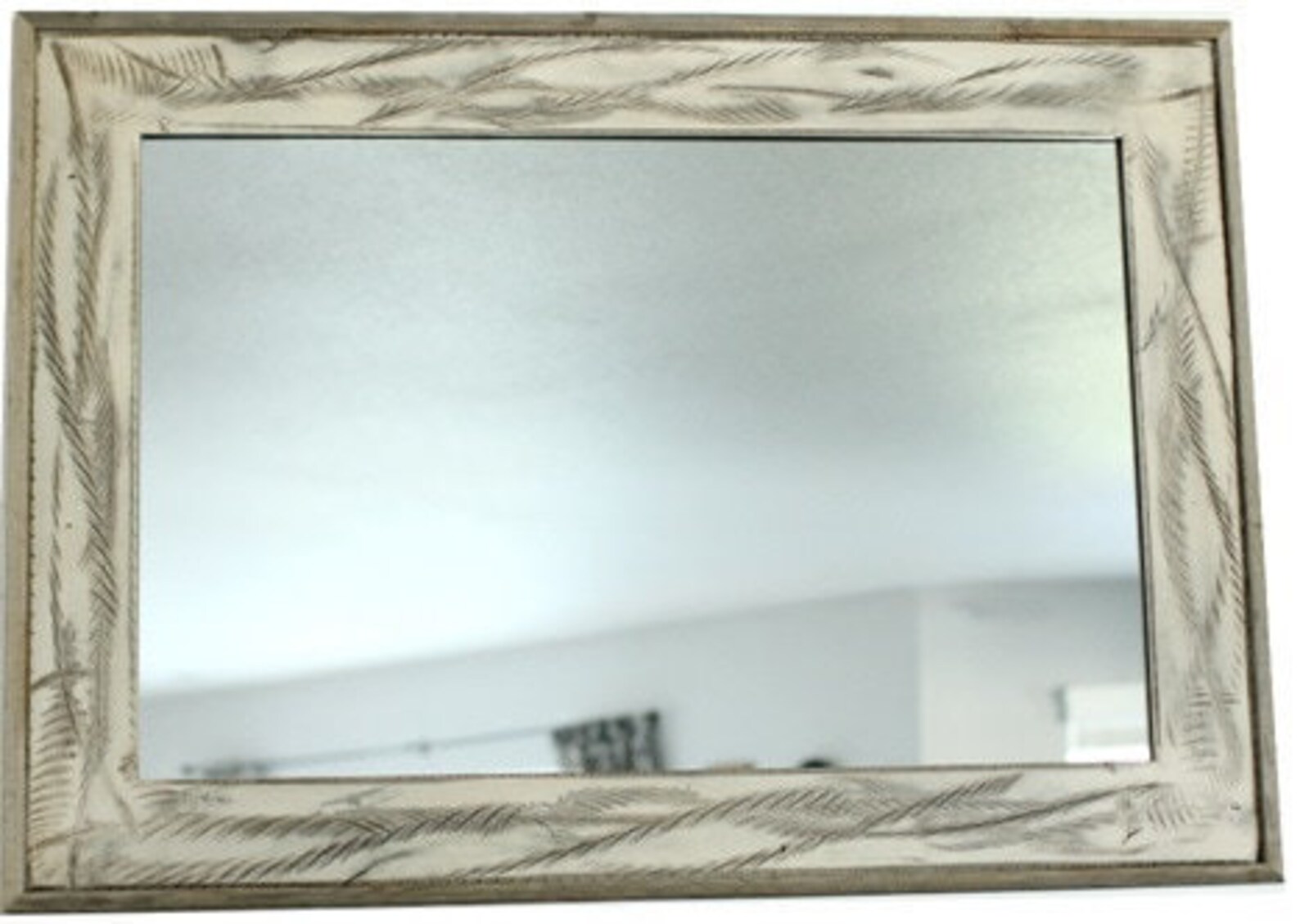 Rustic Mirror - Denali Antique White Heavily Distressed Wood Mirror - Etsy