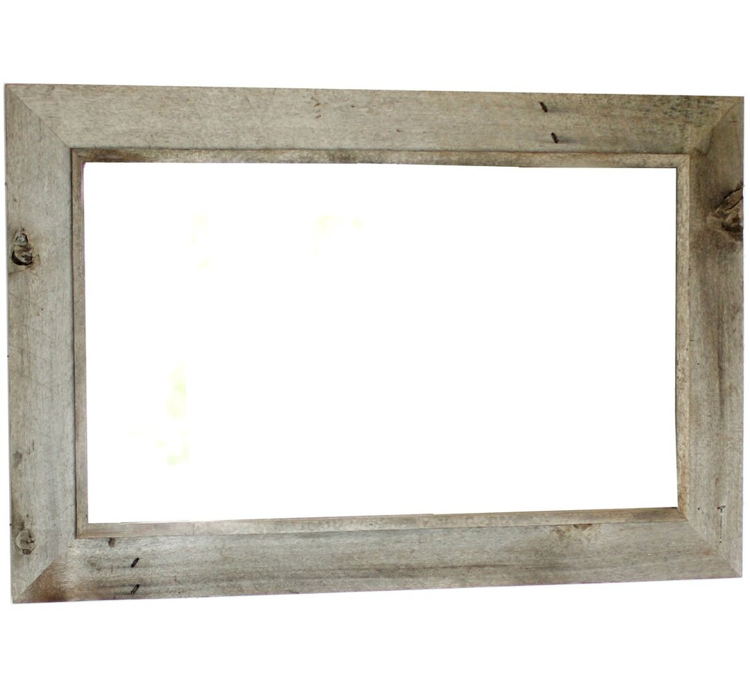 Rustic Mirror - Western Rustic Style With Raised Inside Edge - Etsy