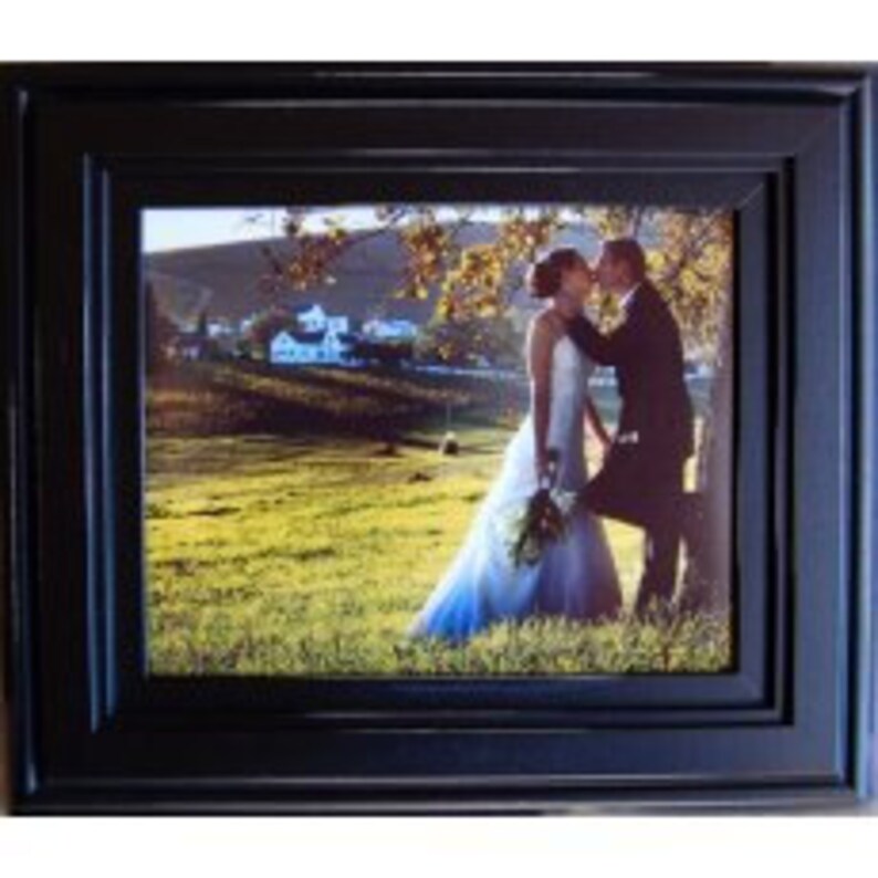 Rustic Photo Frame, Hand-distressed Black Frame - Etsy