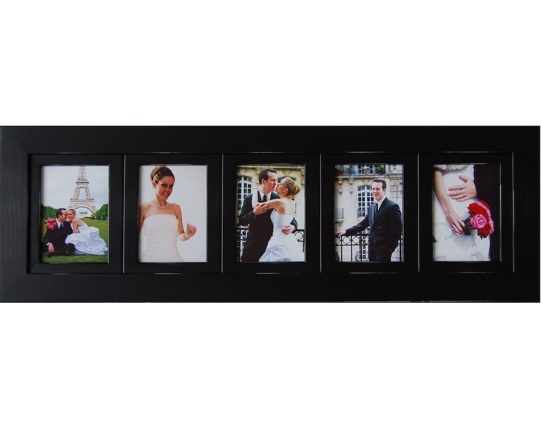 Five Opening Collage Picture Frame With Five Portrait Picture Openings ...