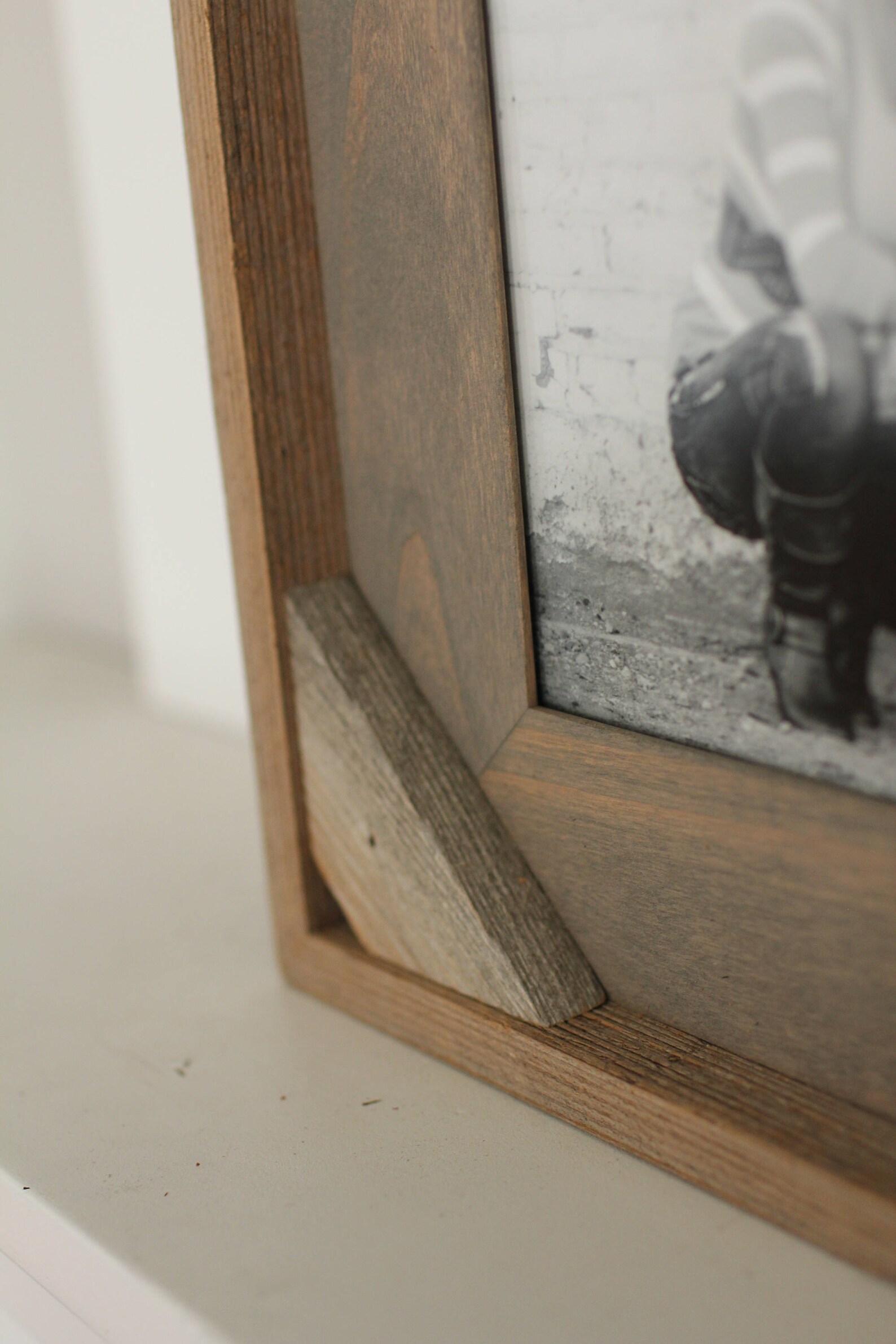 Cornerblock Frame in Driftwood Farmhouse Picture Frame - Etsy