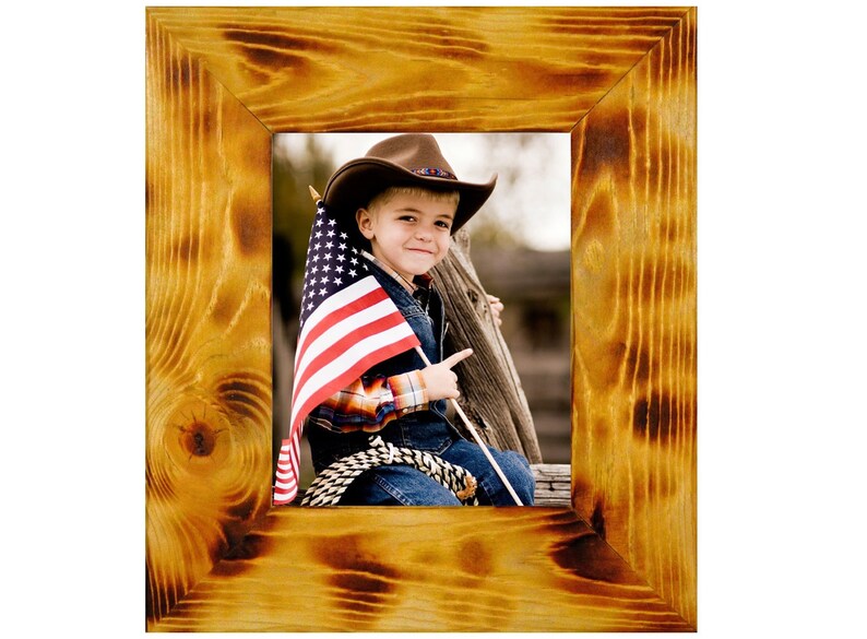 Singed Pine Picture Frame Nebo - Etsy