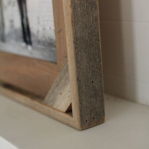 Cornerblock Frame in Rust - Farmhouse Picture Frame - Wood Picture ...