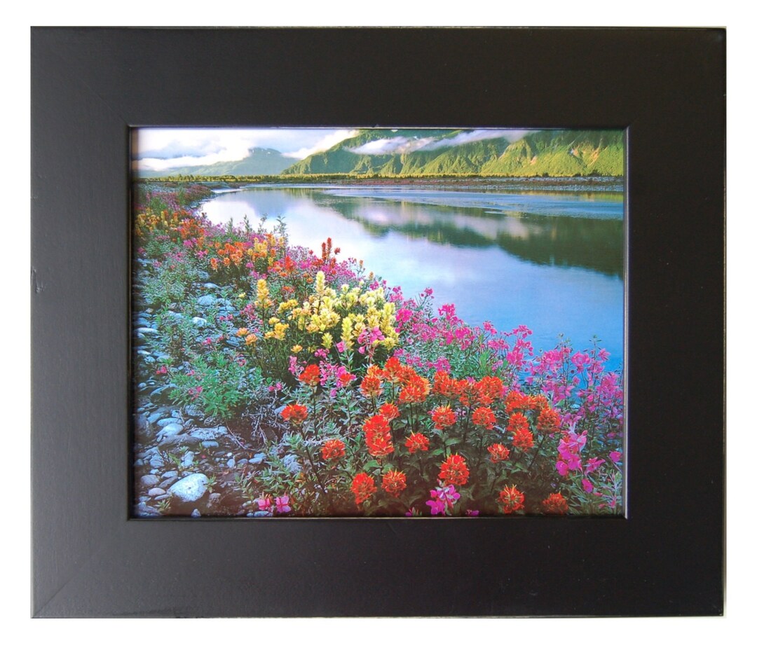 Black Picture Frame Basic Black Hardwood - Etsy