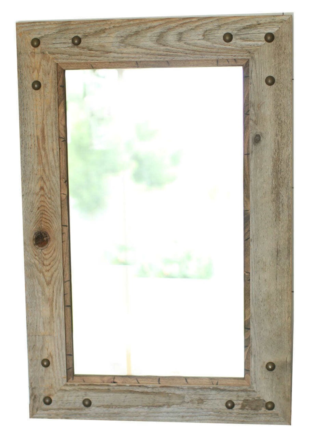 Rustic Reclaimed Wood Mirror - Park City Style - Handmade Barnwood ...