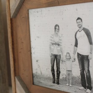 Cornerblock Frame in Rust - Farmhouse Picture Frame - Wood Picture ...