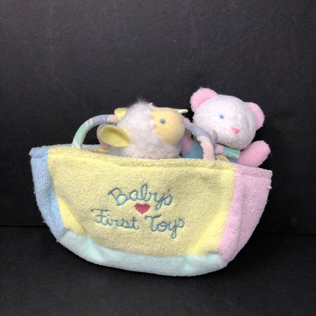 Eden Terry Cloth Basket Baby's First Toys Sheep Teddy Bear - Etsy