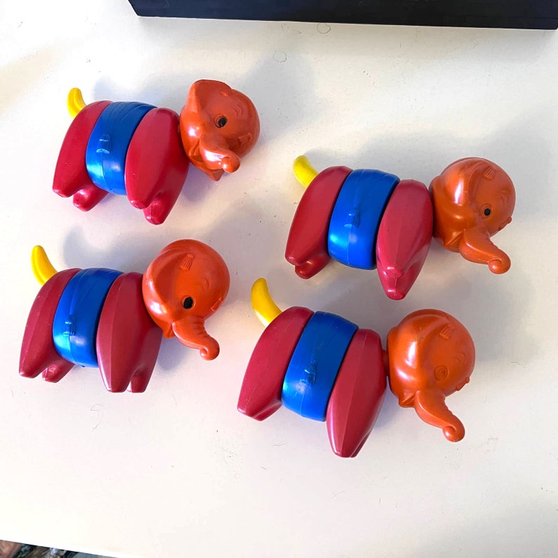 Tupperware Zoo It Yourself Giraffe Dog Elephant Huge 62 Piece Lot VTG ...