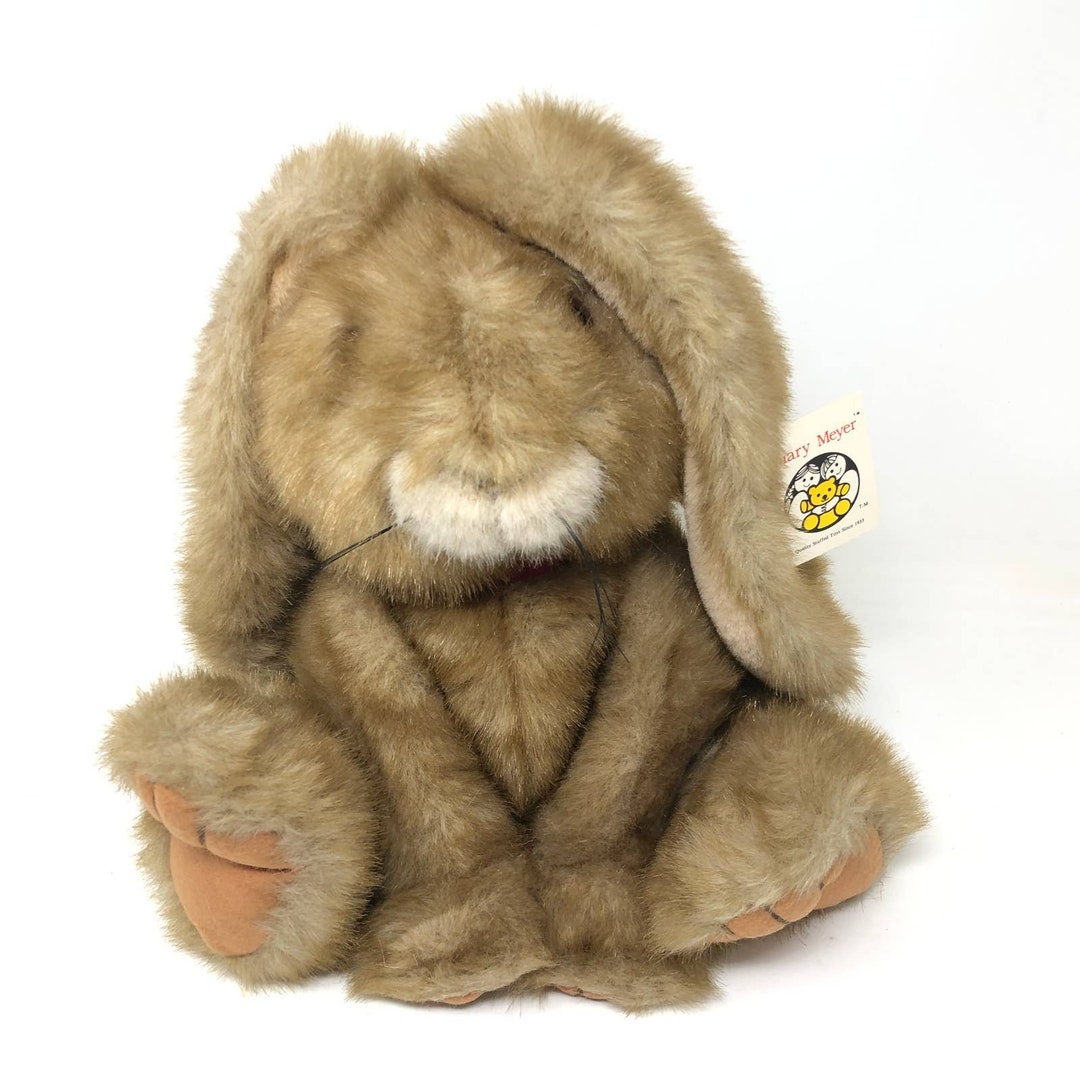 Mary Meyer Rodney Bunny Plush 10" Seated Brown Long Lop Earred VTG - Etsy