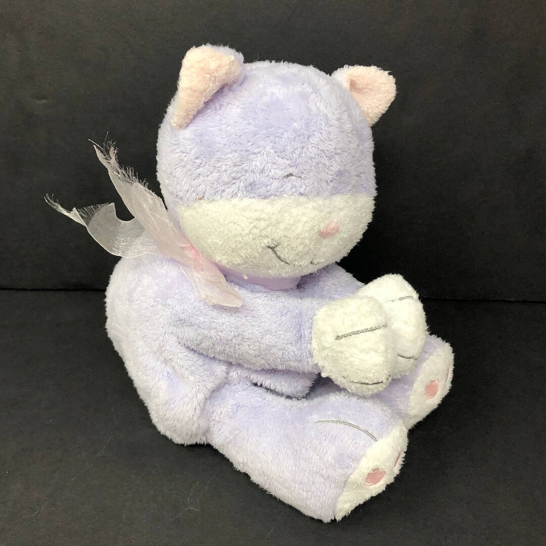 Bright Inspirations Purple Kitty Cat Prayer Friends Plush Kids II NO ...