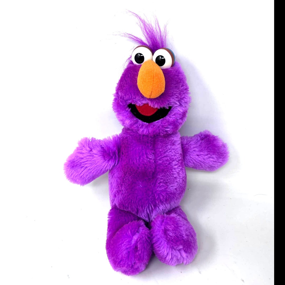 Sesame Street Telly Monster Purple Plush Jim Henson Applause - Etsy