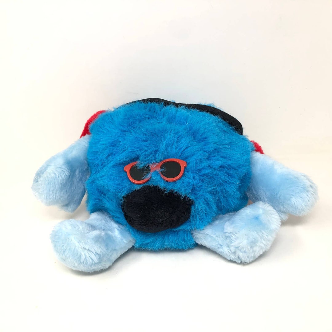 Francesca Hoerlein DJ Weeple Blue Plush Monster Sunglasses Red - Etsy