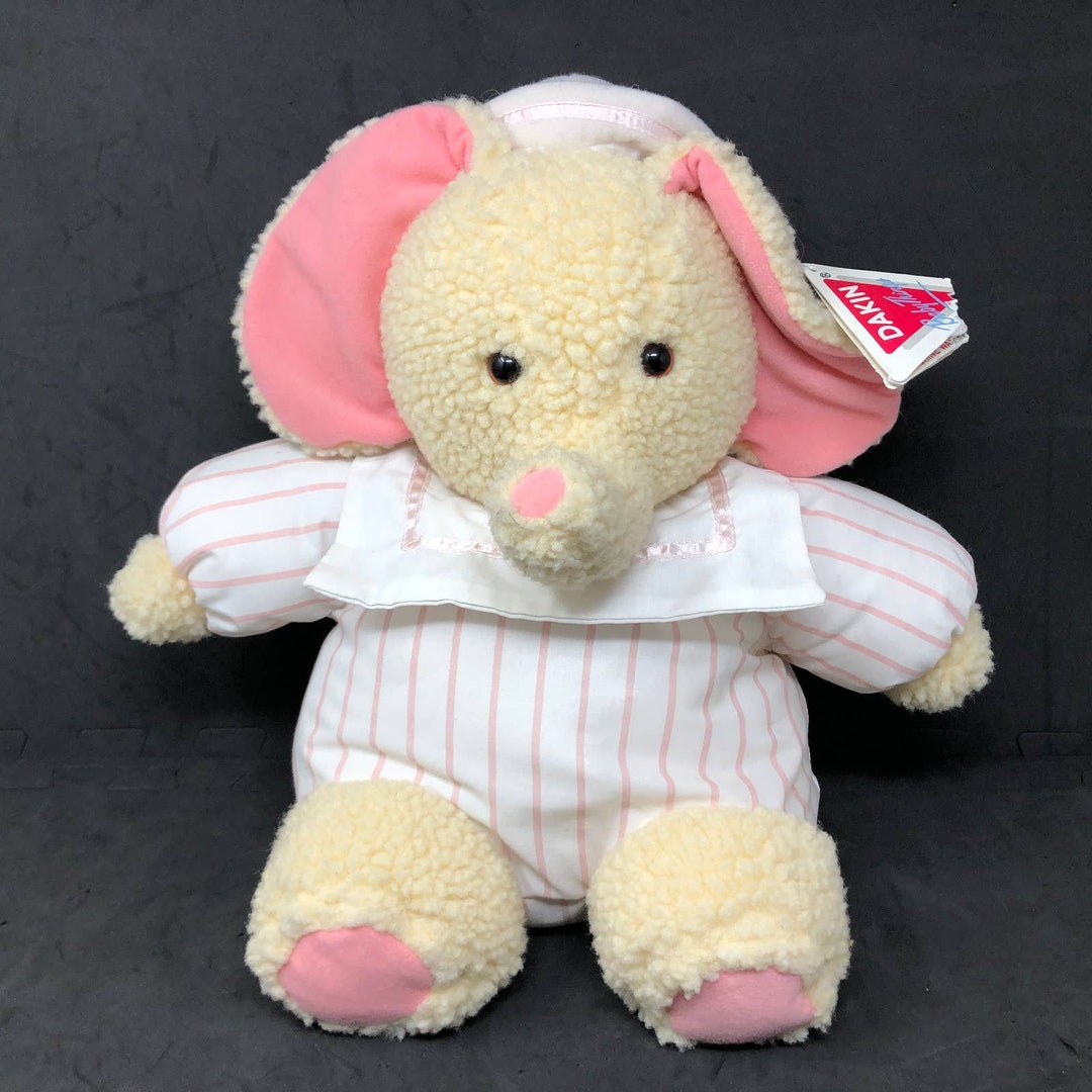 Dakin Baby Things Bambino Elephant Plush Cream Pink Fraser Collection ...