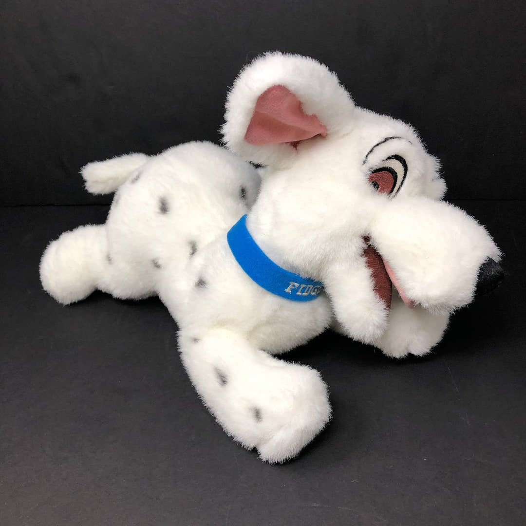 Disney 101 Dalmatians Fidget Plush Puppy Dog 12" Blue Collar Vintage ...