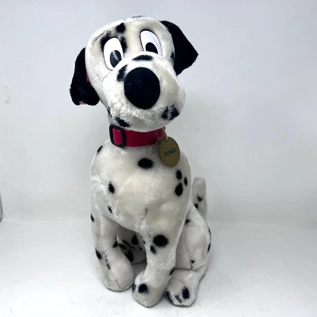 Disney Store Pongo 101 Dalmatians Papa Dog Plush Large Stuffed Spotted ...
