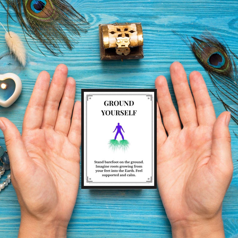 16 Printable Ritual Cards • Spiritual Cleansing & Intention Set • Moon ...