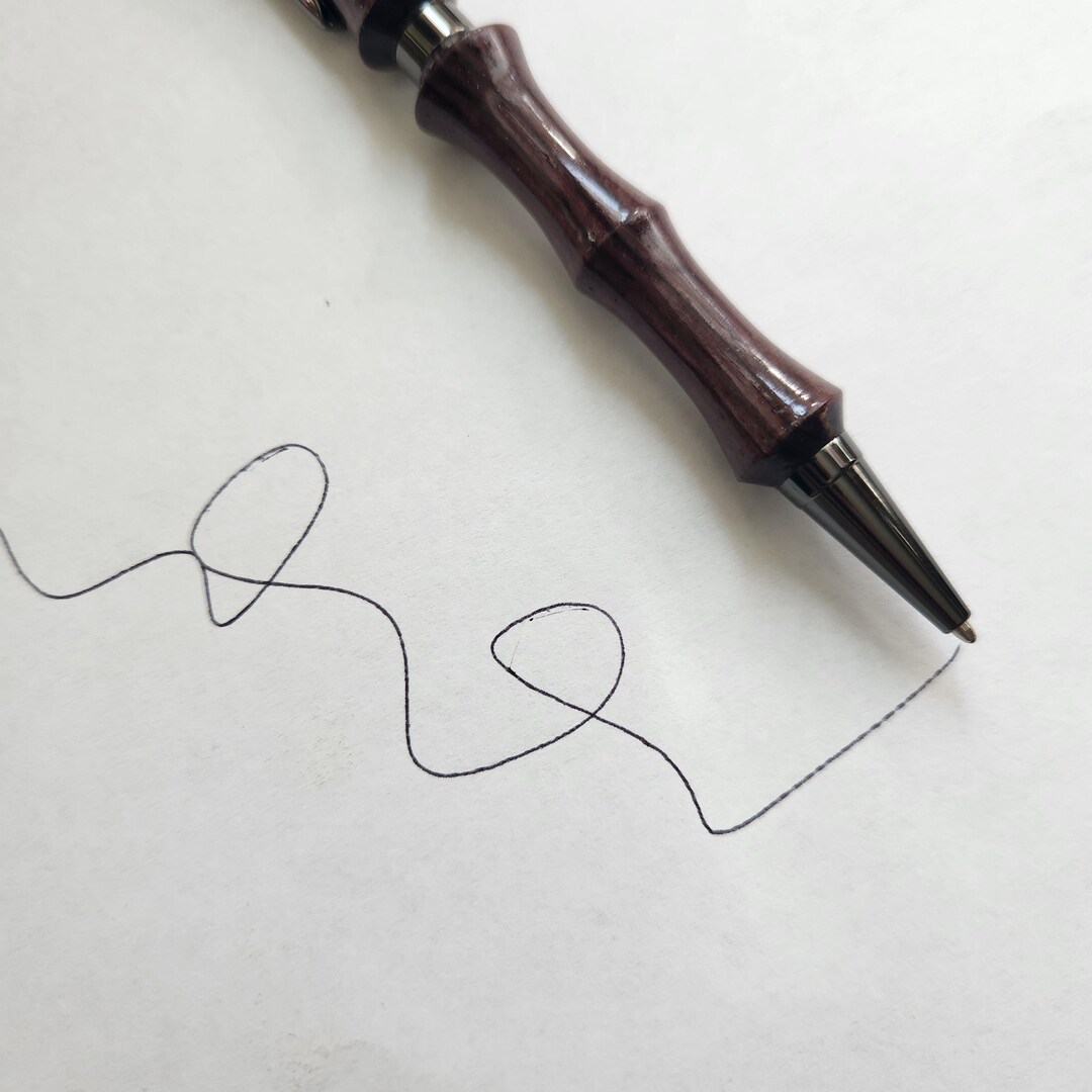 Wooden, Twist-closure, Ballpoint Pen Made With Cocobolo - Etsy