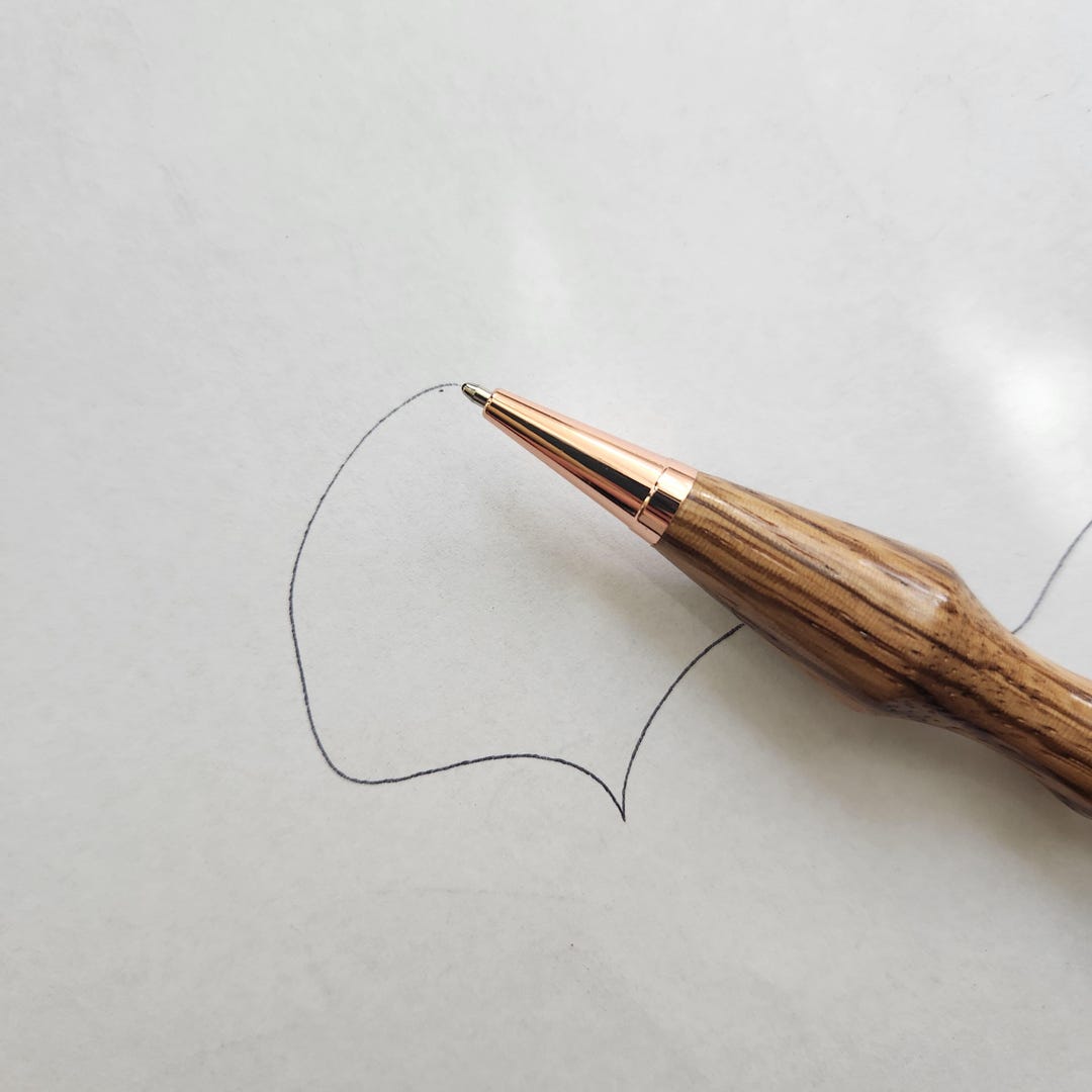 Wooden, Twist-closure, Ballpoint Pen Made With Zebra Wood - Etsy
