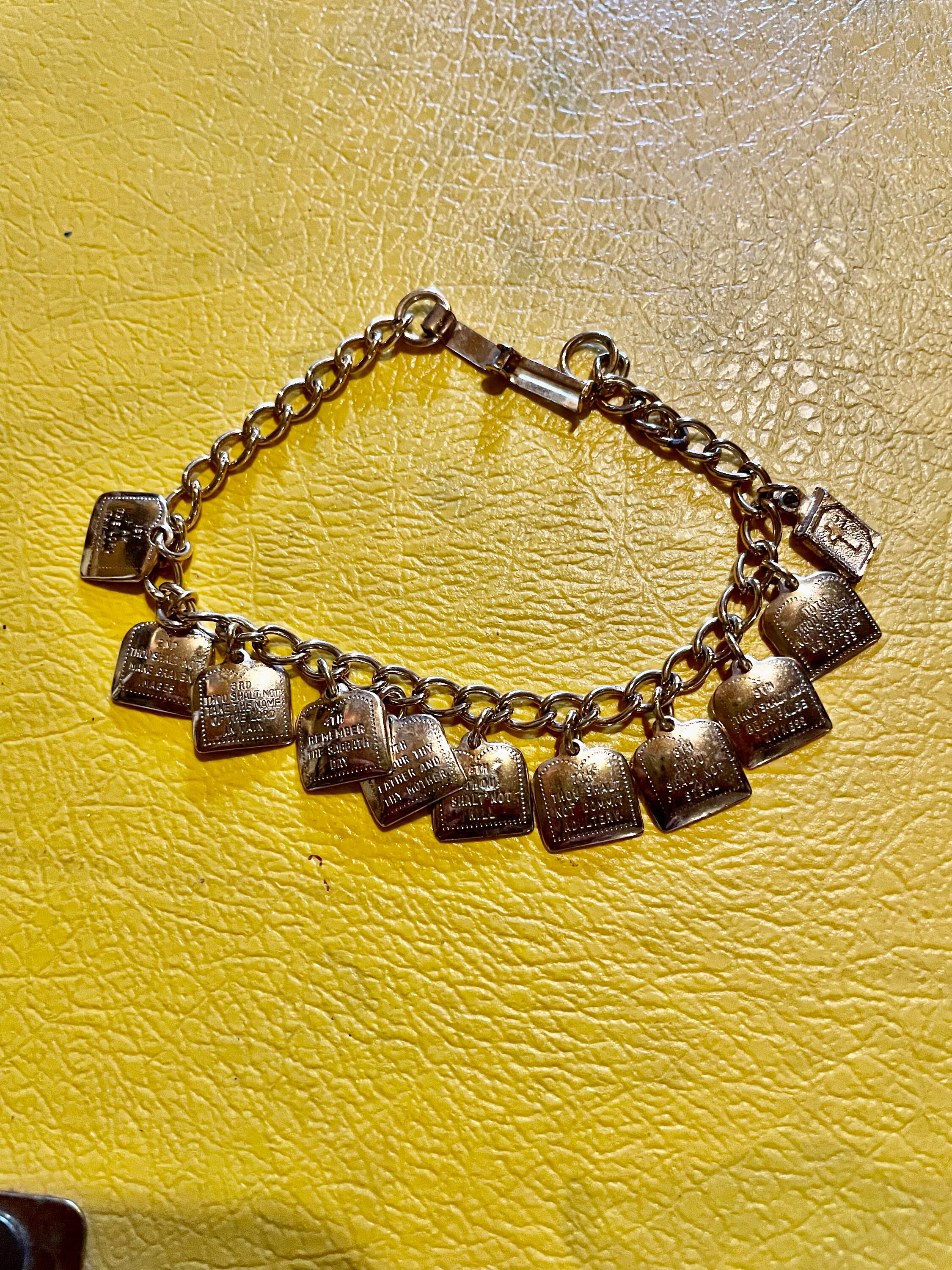 Ten Commandments Bracelet - Etsy