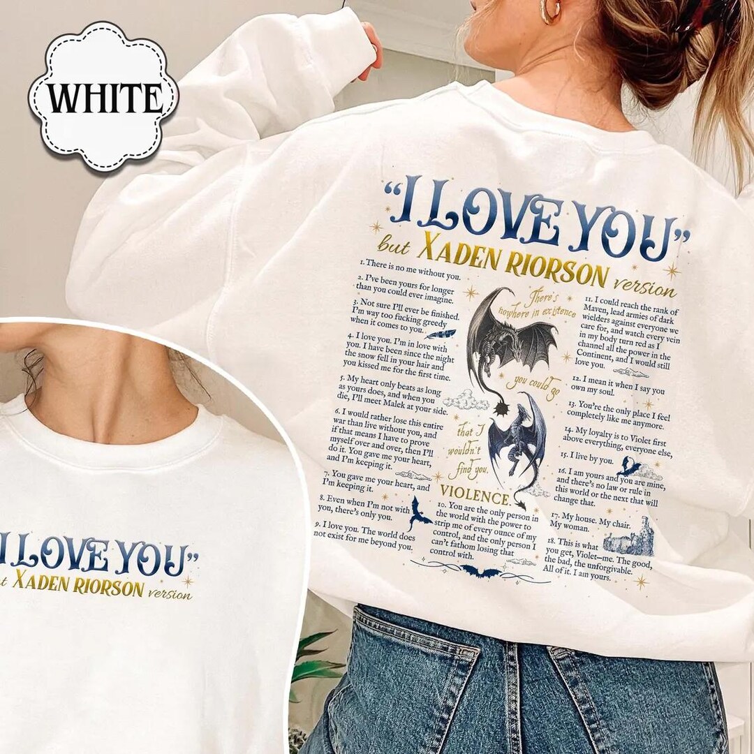 Fourth Wing Book Quotes, Xaden Riorson Quote Shirt, Fourth Wing Merch ...