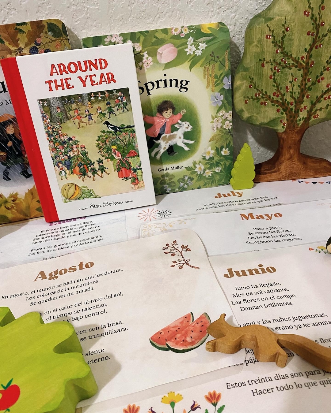 Monthly Poem Pack Bilingual English Spanish Waldorf Style Poems - Etsy