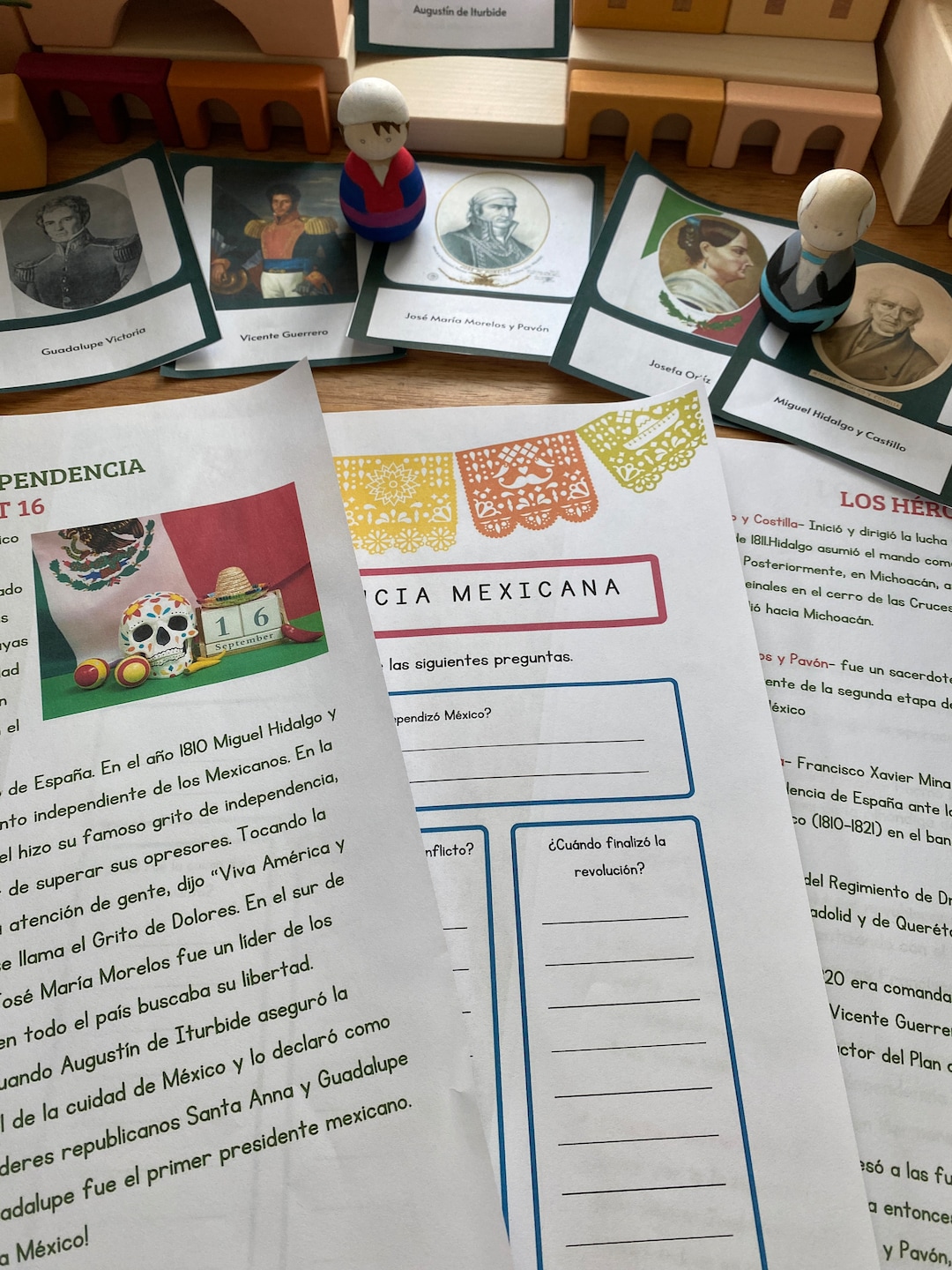Mexico Independence Day Printables in English Lesson Plan Bilingual ...