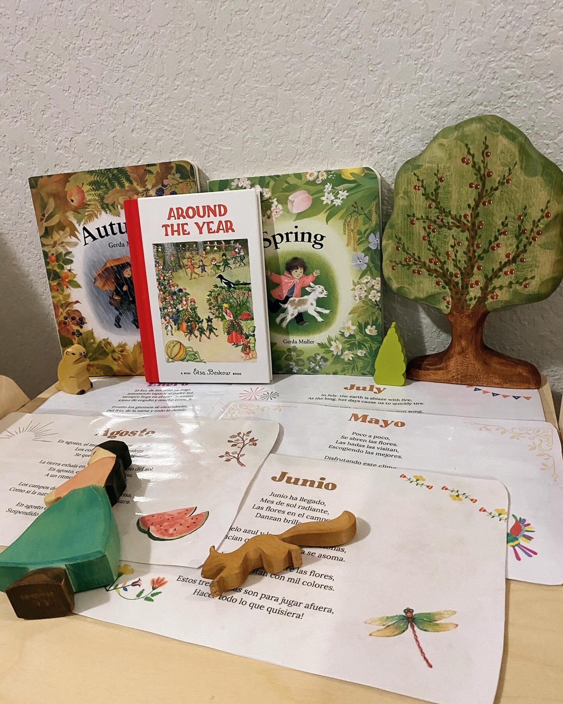 Monthly Poem Pack Bilingual English Spanish Waldorf Style Poems - Etsy