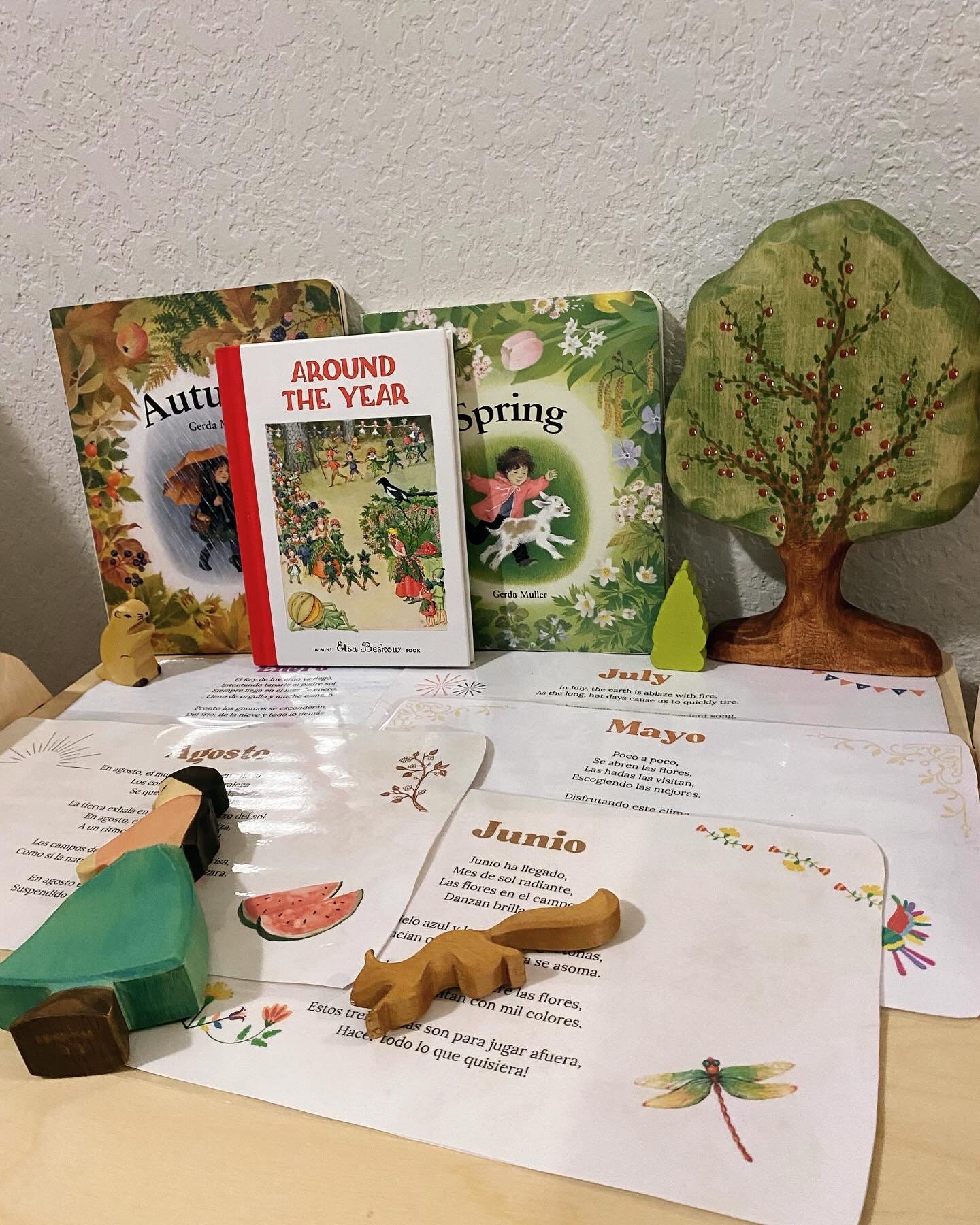 Monthly Poem Pack Bilingual English Spanish Waldorf Style Poems - Etsy