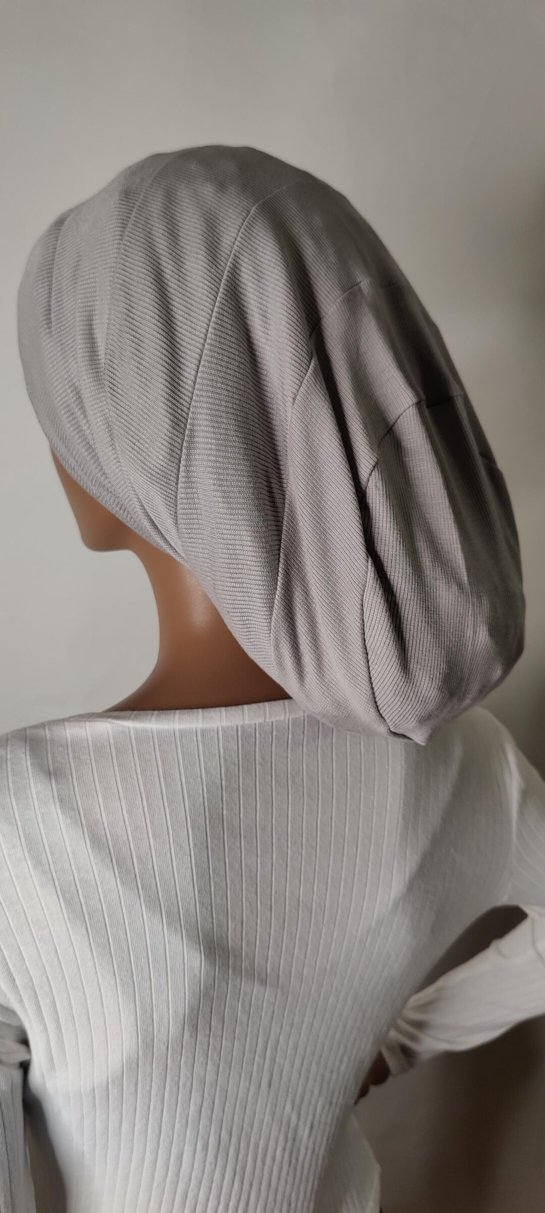 Gray Dreadlocks Beanie, Jersey Knit Banded Locs Tube Hat: Size M/L - Etsy