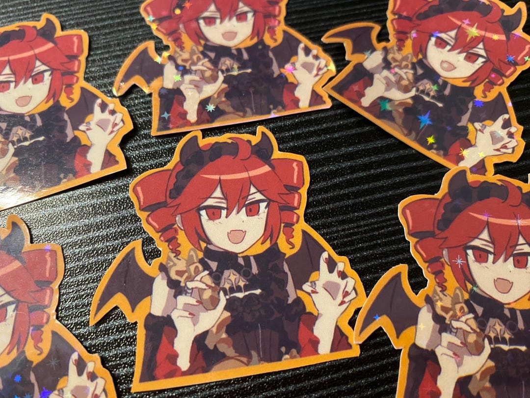Kasane Teto Halloween: Holographic Stickers - Etsy