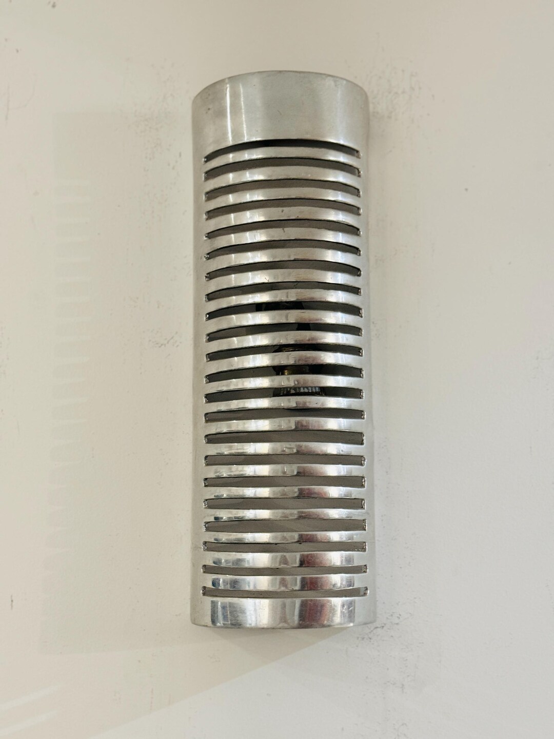 Sleek Modern Slotted Metal Wall Lamp Cover - Etsy