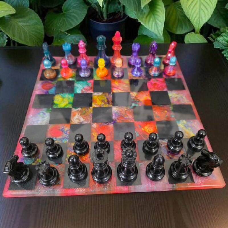 Resin Chess Set - Etsy