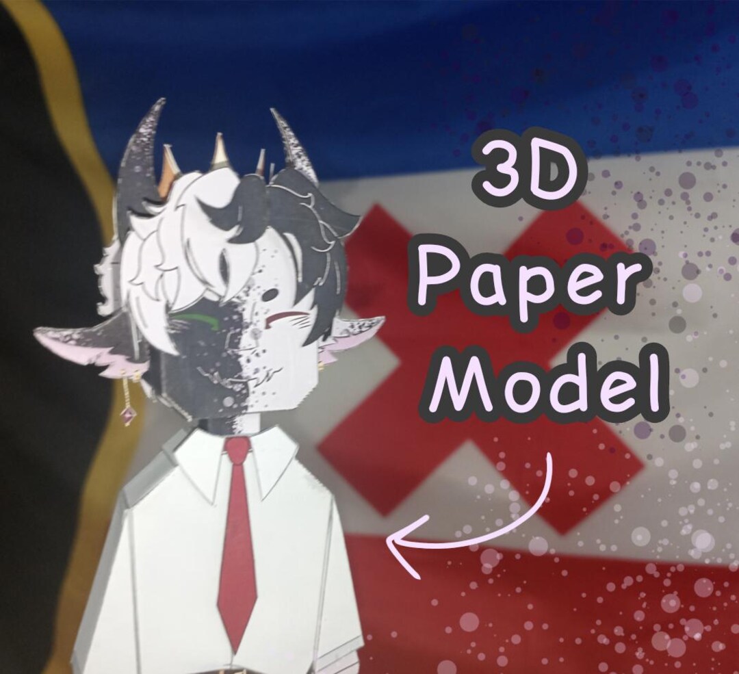 Ranboo Papercraft Mcyt Dreamsmp Paper Model Dsmp - Etsy