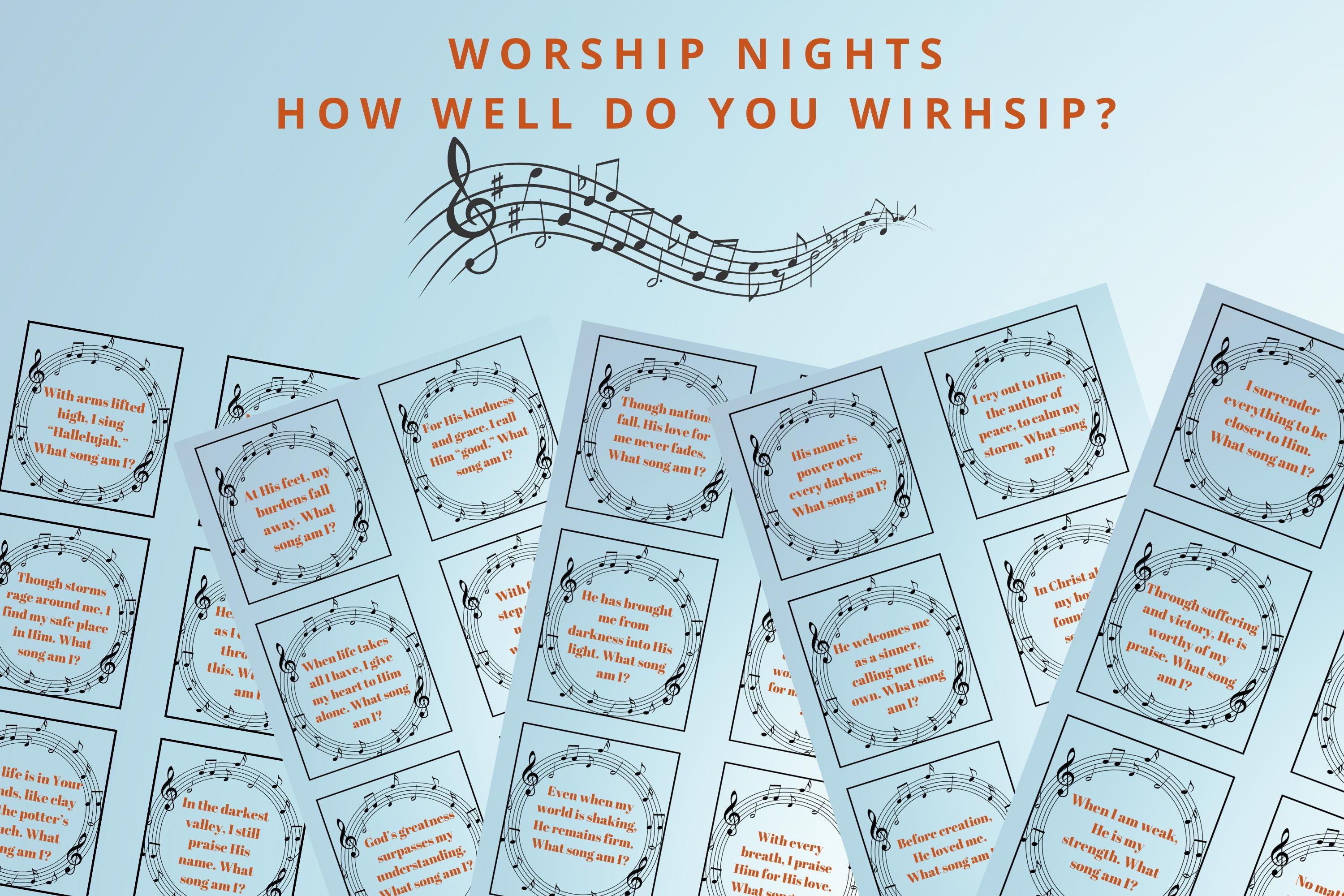 100 Worship Song Riddles Game Fun Guess Sing Digital Download for ...