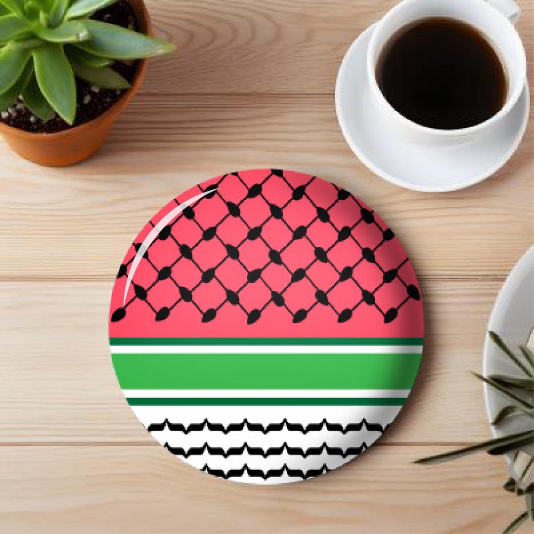 Keffiyeh Watermelon Pattern SVG, Watermelon SVG, Watermelon Key Chain, Keffiyeh Watermelon for ...