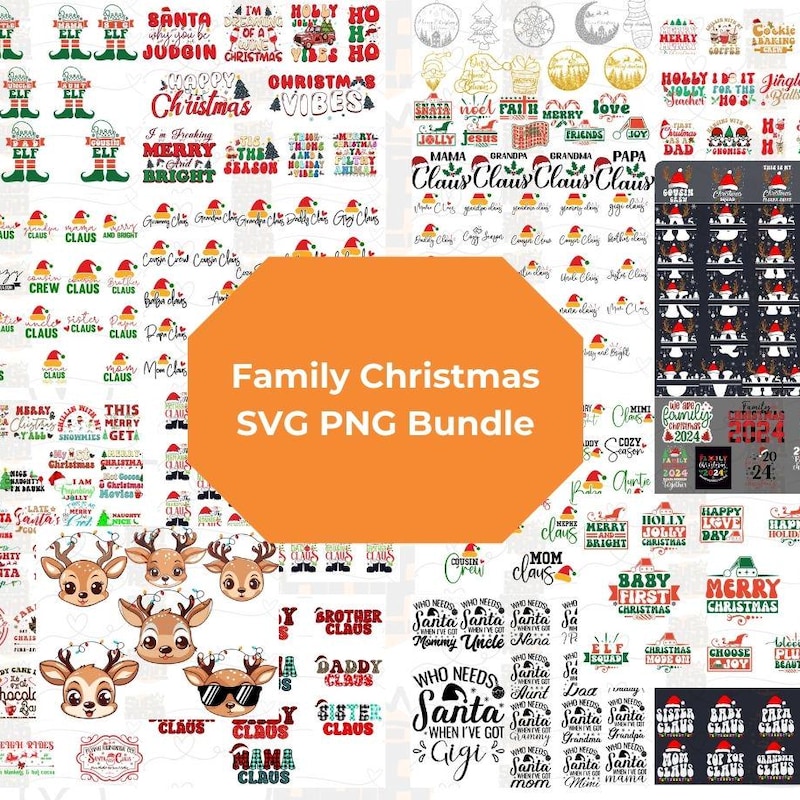 Family Christmas Svg - Etsy