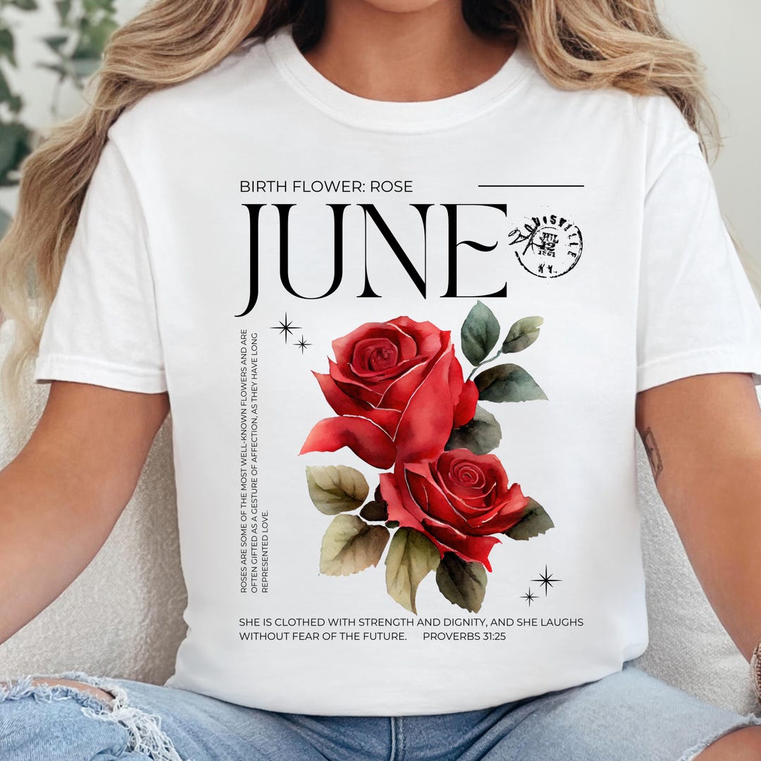 Birthflower June Birth Flower Bouquet June Birthday Gift Rose Birth ...
