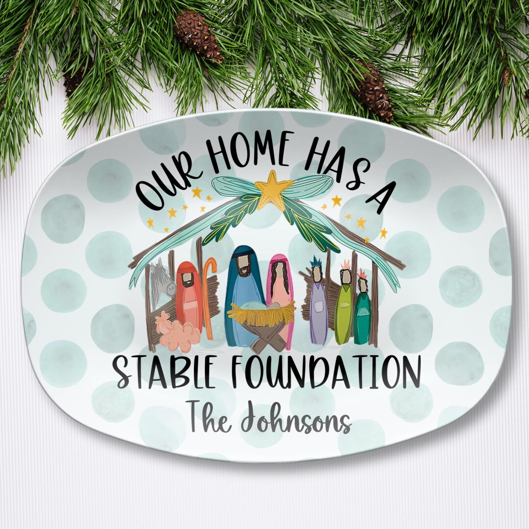 Nativity Scene Christmas Platter: Christian Hostess Gift - Etsy