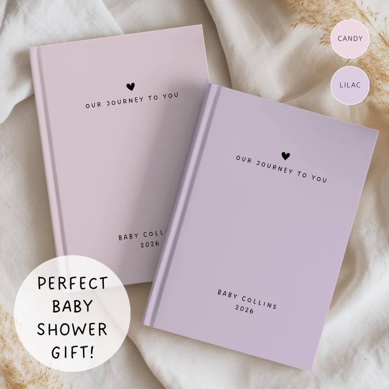 Personalized Pregnancy Journal Our Journey to You | Custom Baby Book ...