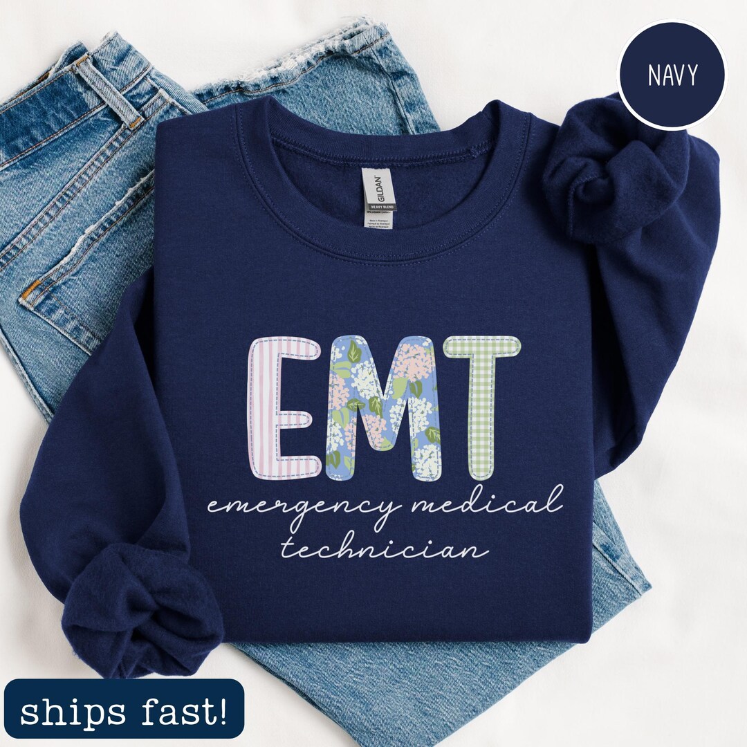 EMT Sweatshirt: Emergency Medical Technician - Etsy
