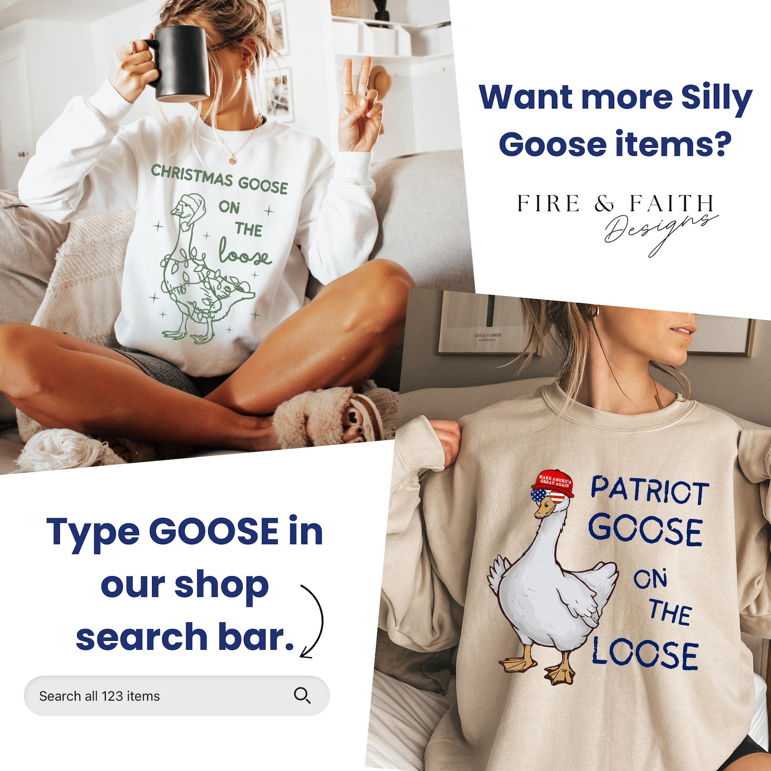 Silly Goose Sweatshirt: Got Too Silly Mugshot Jail Goose - Etsy