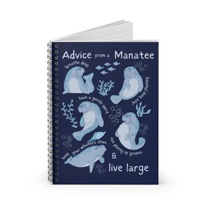 Manatee Notebook Manatee Advice Note Taking Chubby Mermaids Meet Me at ...