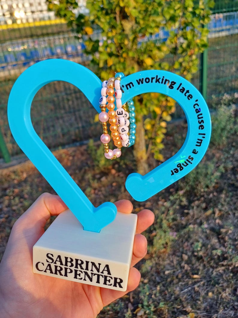 Custom Heart Friendship Bracelet Holder / Music-inspired / Concert Tour ...