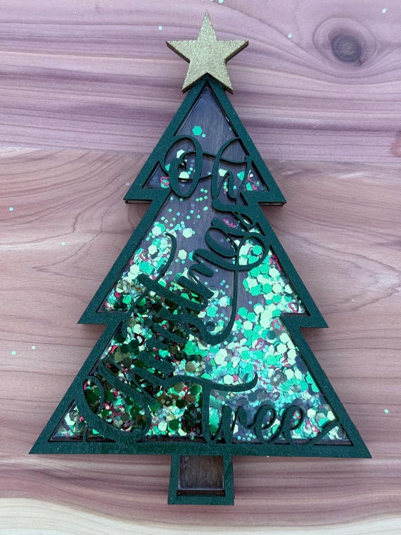 Christmas Tree Shaker Personalized Shaker Baby First Christmas