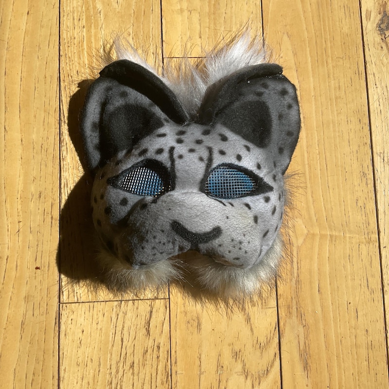 Snow Leopard Therian Mask - Etsy