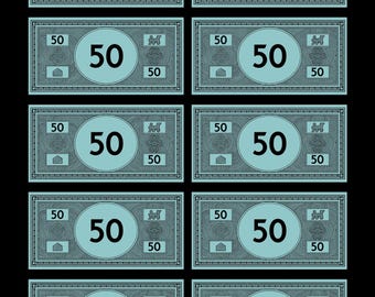 Vintage Monopoly Money Set of 140 Monopoly Game Money Notes Vintage ...