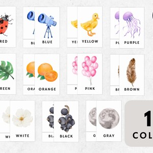 Color Flash Cards for Kids, Printable PDF, Educational Learning Tool ...